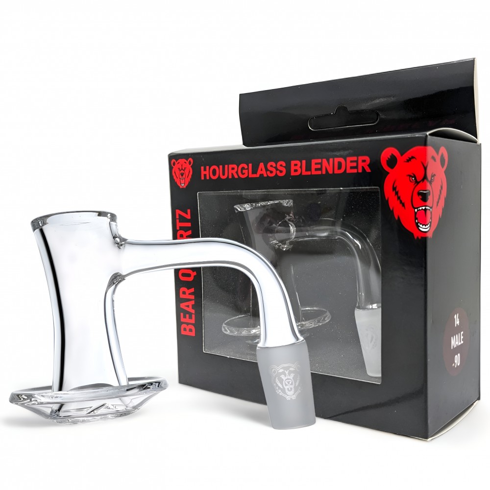Bear Quartz Hourglass Blender 14 Male Quartz Banger | Skygate Wholesale